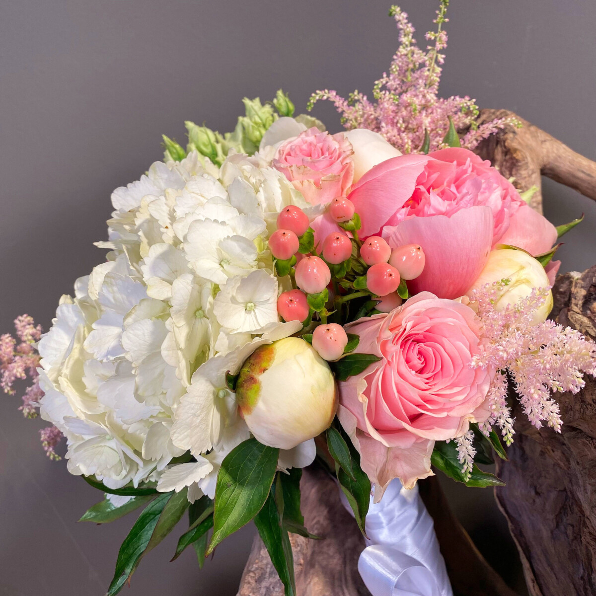 Ανθοδέσμη Γάμου Ροζ Λευκή - Οργάνωση & Στολισμός Γάμου - Neda Decorations