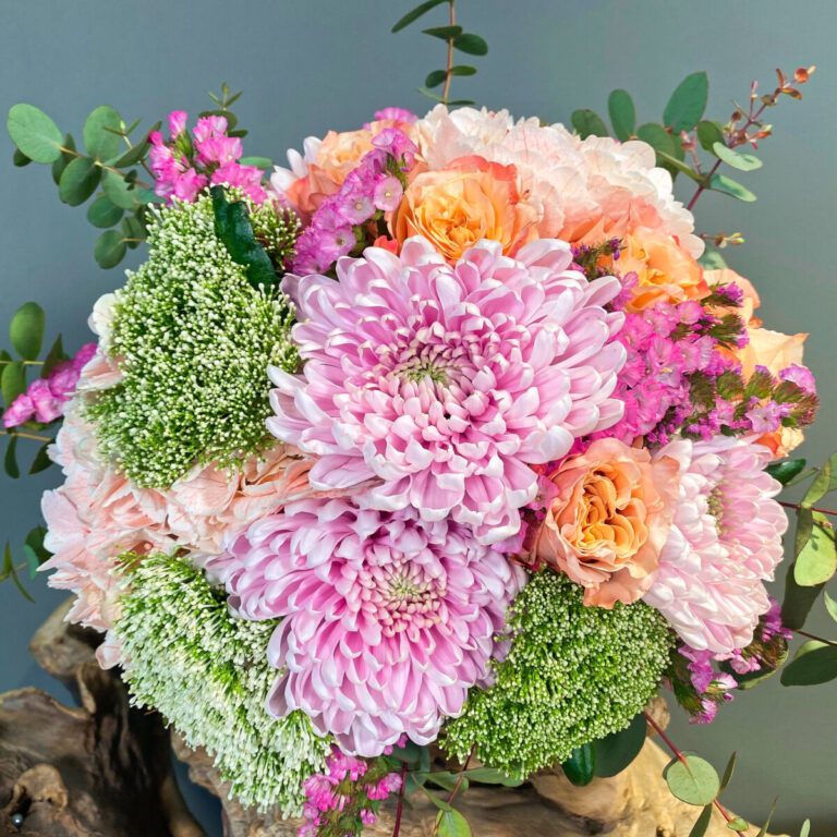 Ανθοδέσμη Γάμου Αμάραντο Χρυσάνθεμα Ορτανσία Τριαντάφυλλα - Neda ...